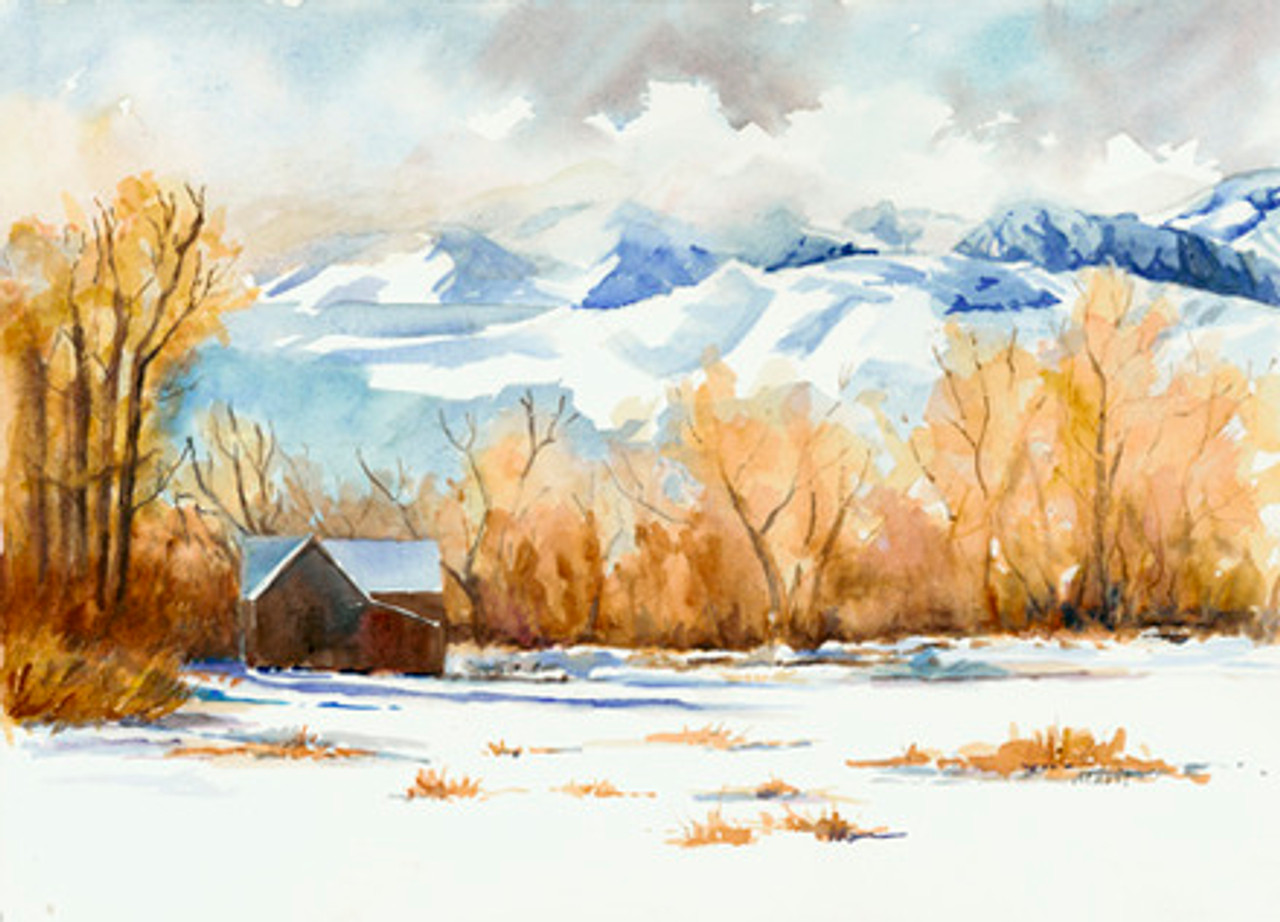 Ranch House in Winter - Bishop Art Supply