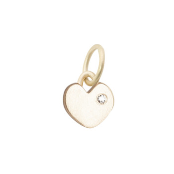 Itty Bitty Personalized Heart Charm Silver or Gold