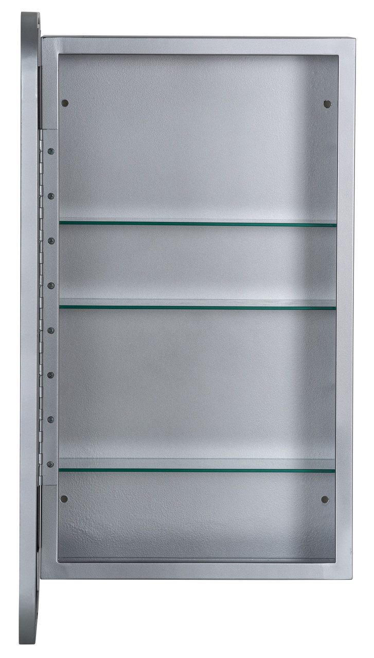 Hadley Silver Medicine Cabinet - Cooper Classics