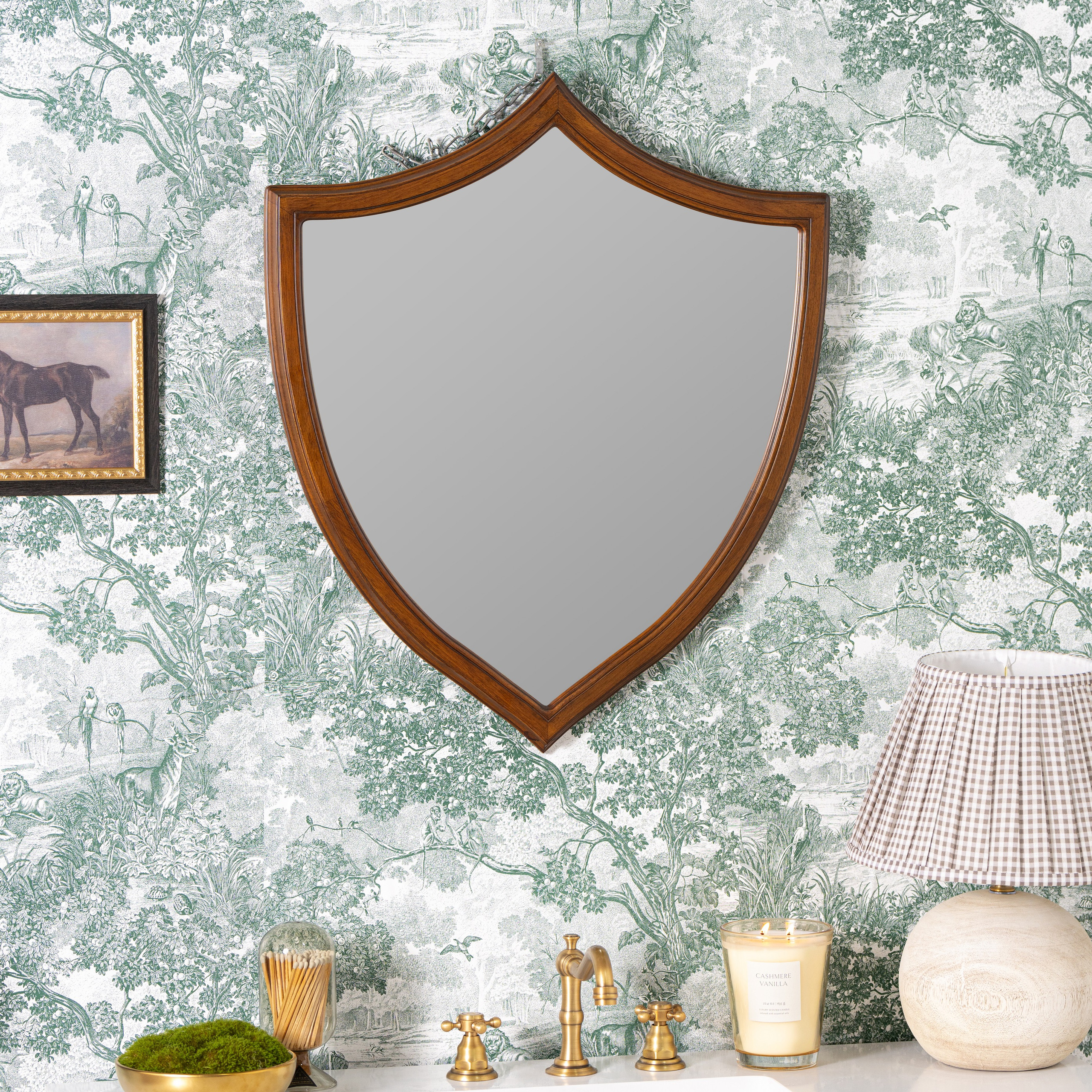 Elizabeth Shield Wall Mirror - Cooper Classics