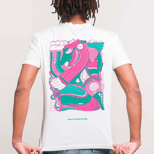 1 of 100 x Floating Bstrd x Optimo x Melting Pot - White T-Shirt