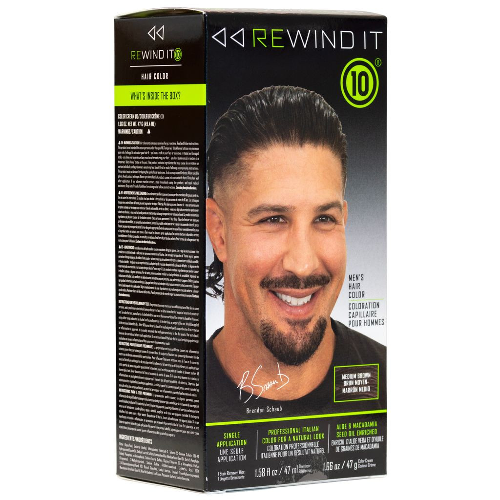 REWIND IT 10 Medium Brown Men's Hair Color - Clear Beauty Co