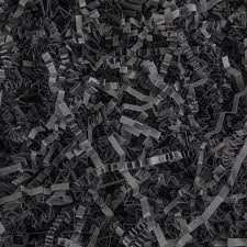 Black Grade Crinkle Cut Paper - 50 Lbs Case