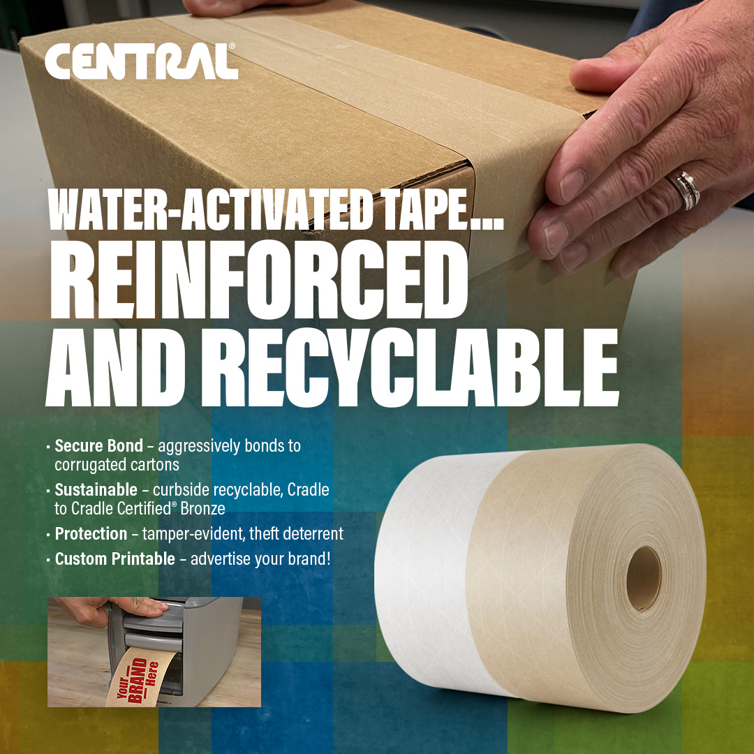 Central® Water-Activated Tape - Quick Pak, Inc.