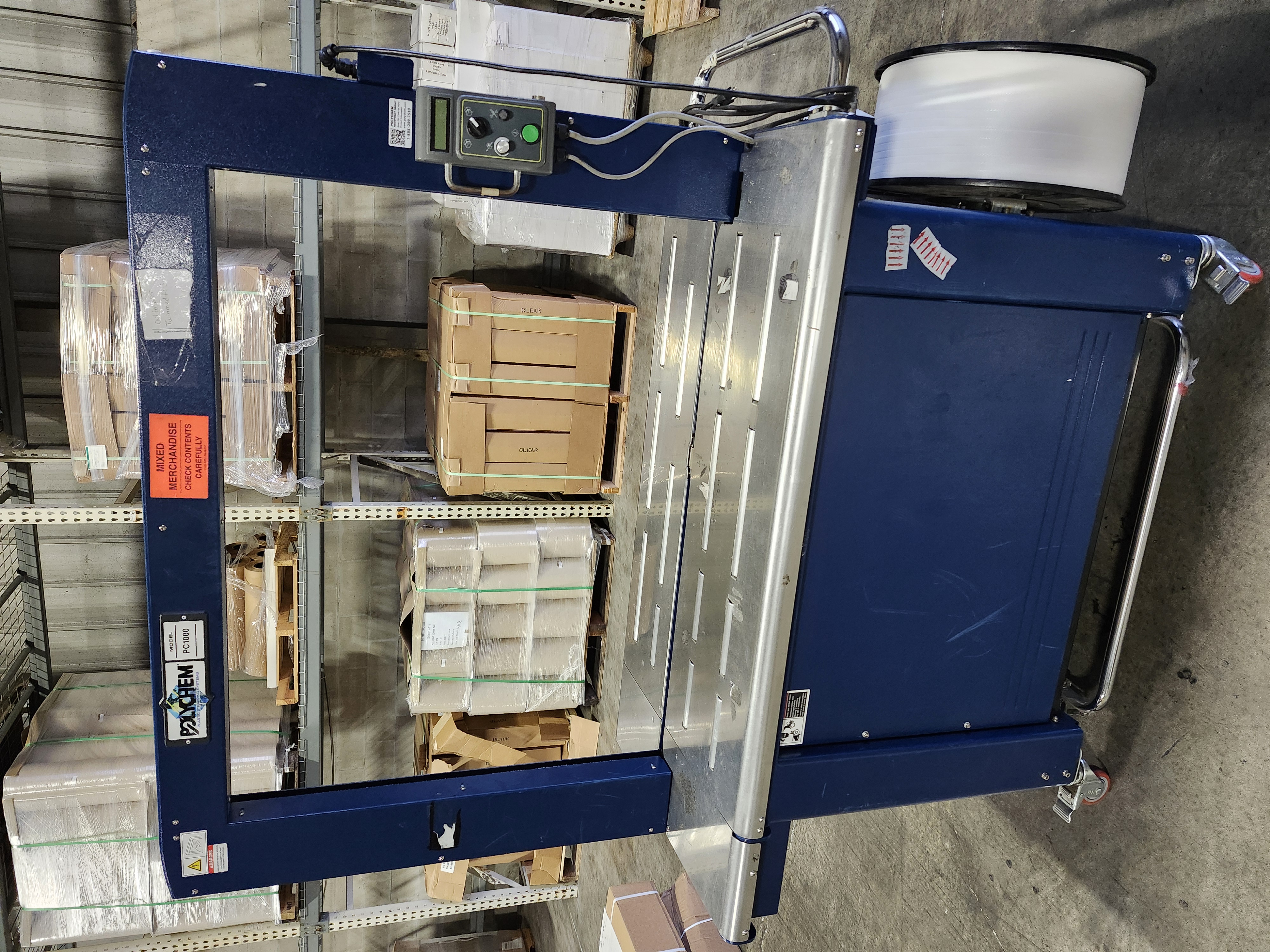 Service work done on a Polychem PC1000 Arch Strapping Machine - Quick Pak, Inc.