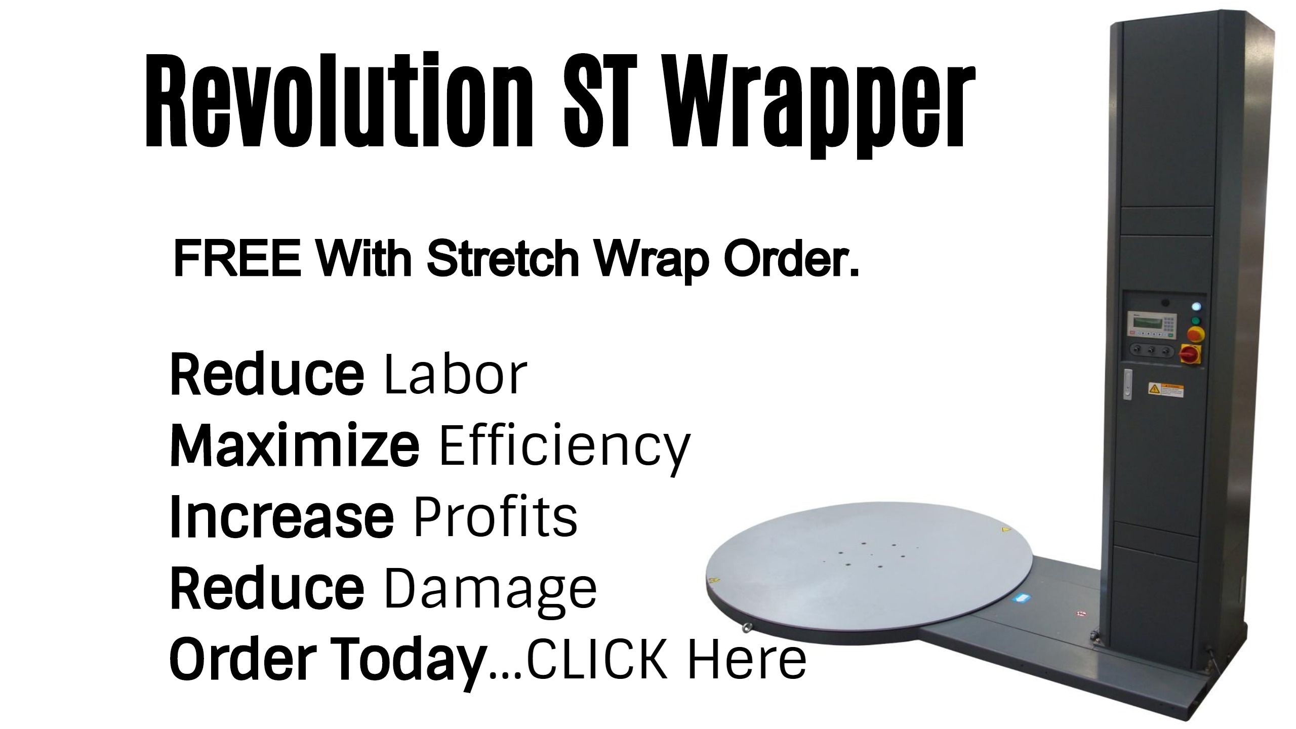 Revolution ST Pallet Wrapping Machine - Quick Pak, Inc.