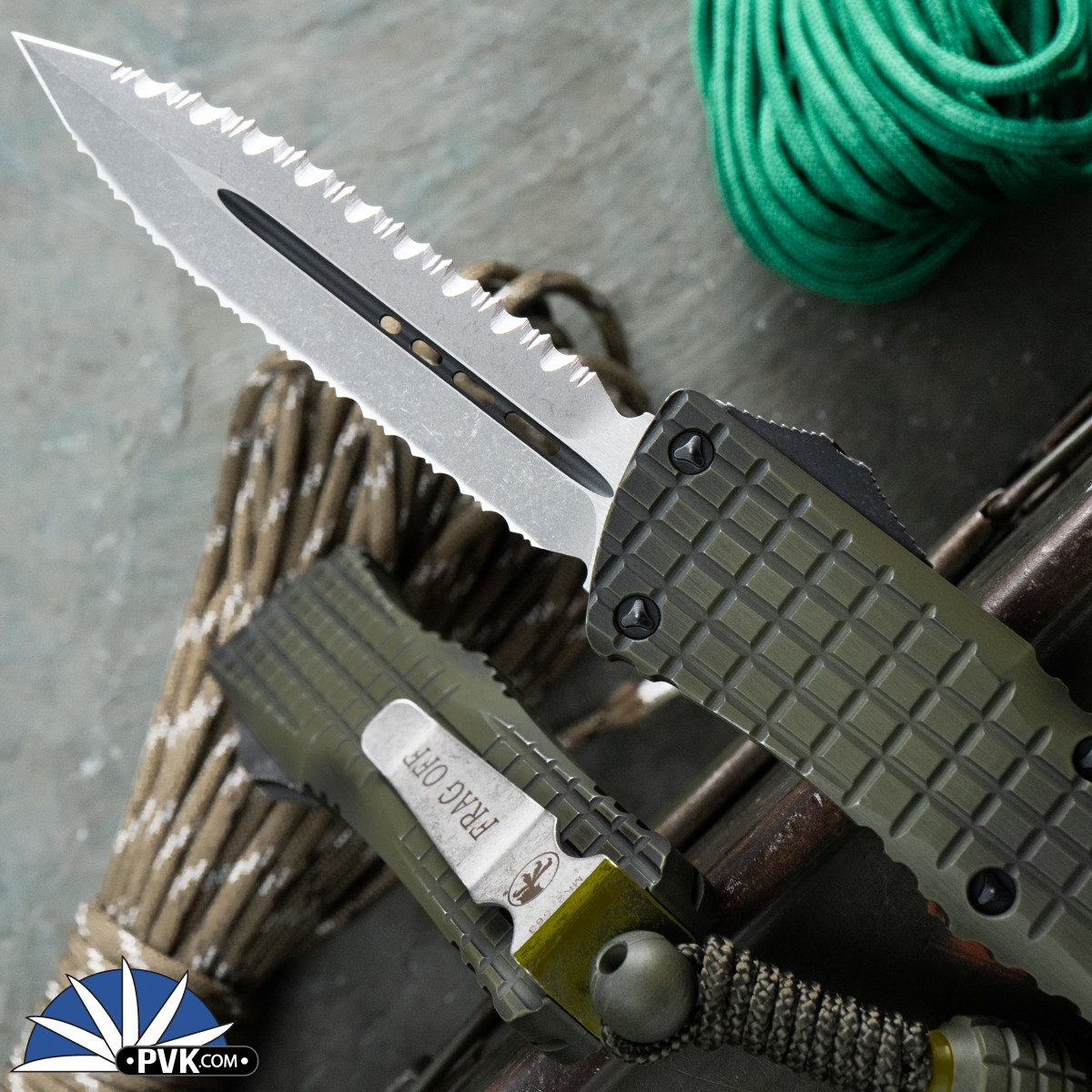 Microtech Combat Troodon MK2-FRAG 142-DR12APFOGG Double Edge ...