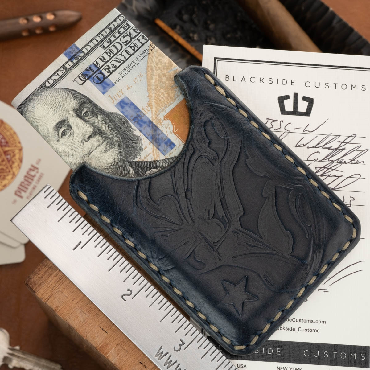 Blackside Customs/Starlingear Card Wallet "Stealth & US Flag" - PVK