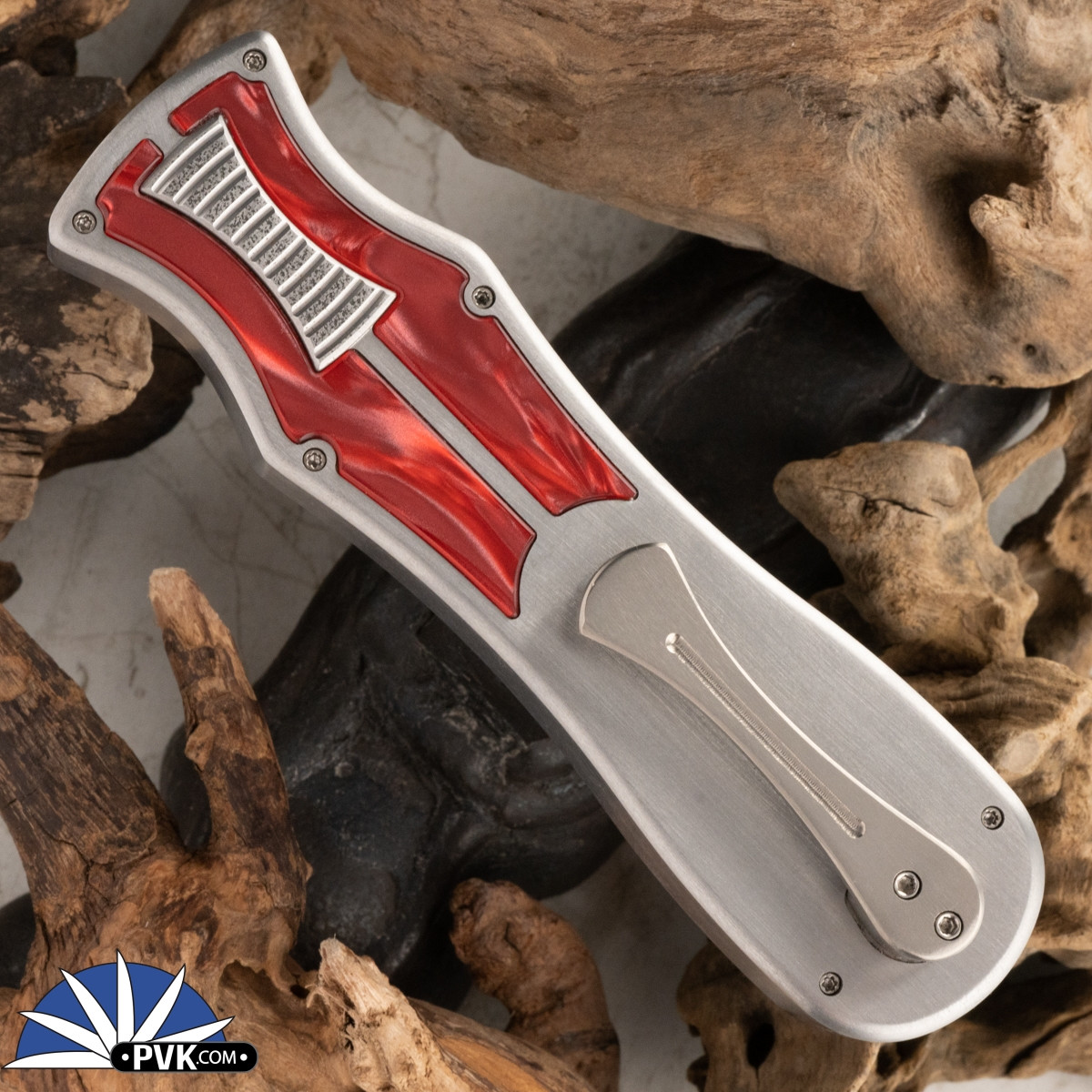 BURN Custom OTF Venom Mirror Polished 154CM Double Edge Blade, 416 SS ...