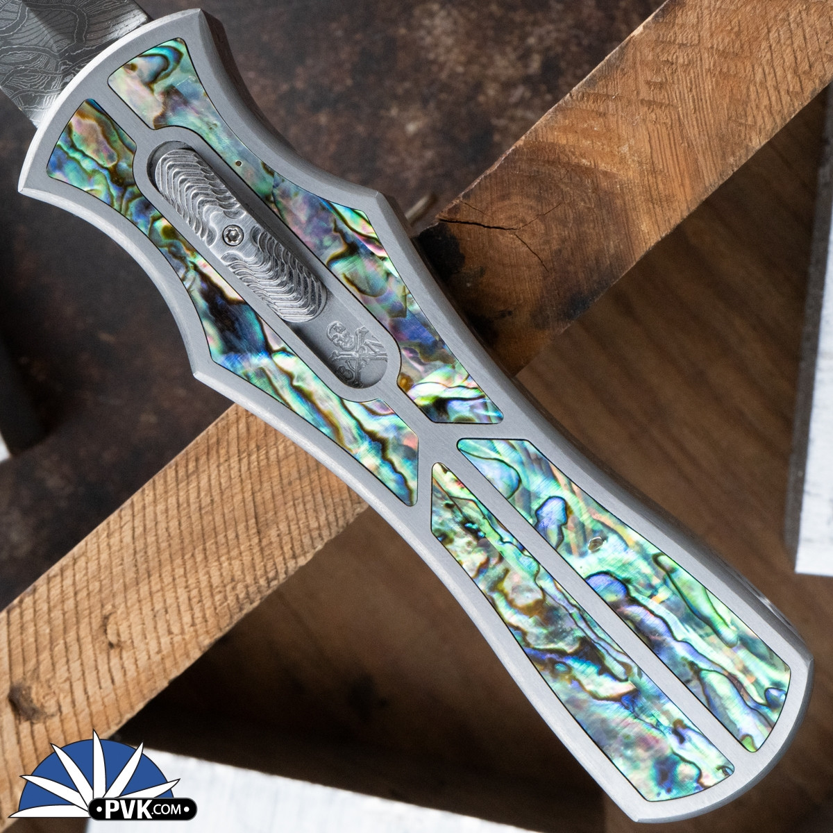 BURN Custom OTF Palm Viper D/A SS Damascus Fireclone By Mike Norris ...