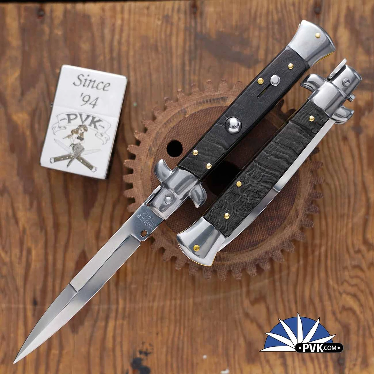 Frank B Italian Stiletto 9" Bayonet Blade Rams Horn (23CM) - PVK