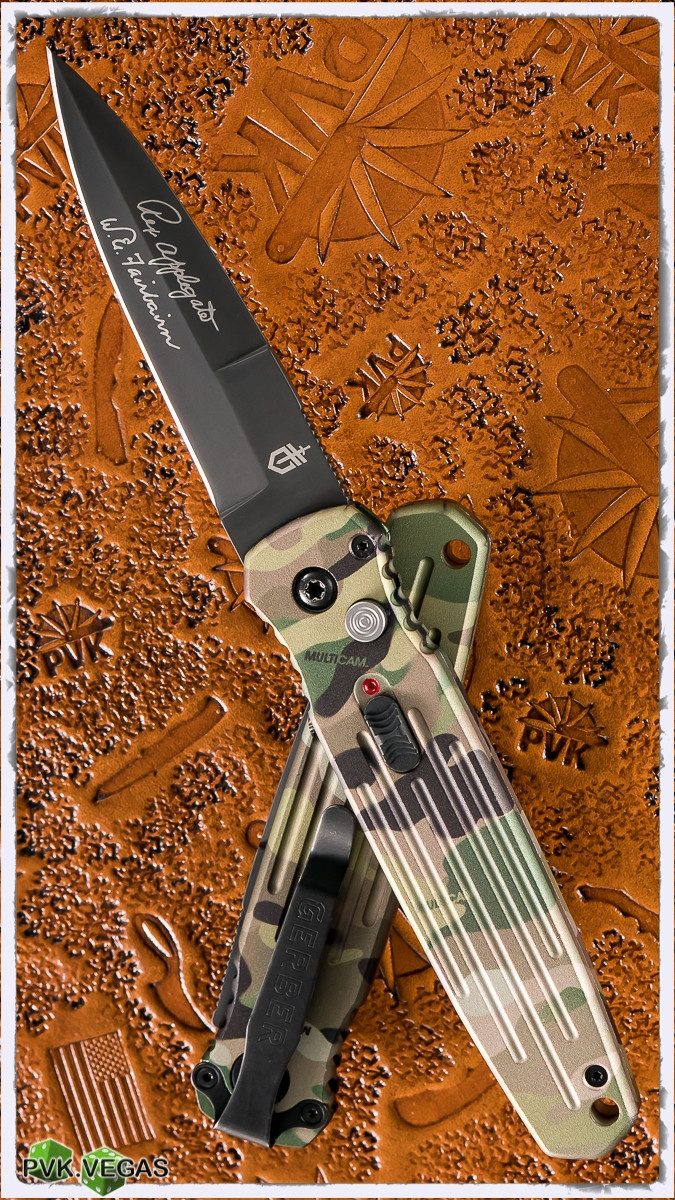 Gerber Covert Automatic Knife Green Multi-Cam - PVK