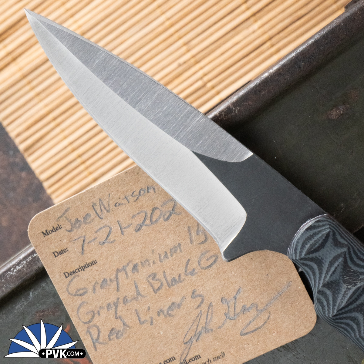 John Gray X Joe Watson Fixed Blade, Graytanium 15V, Gray On Black G10 ...