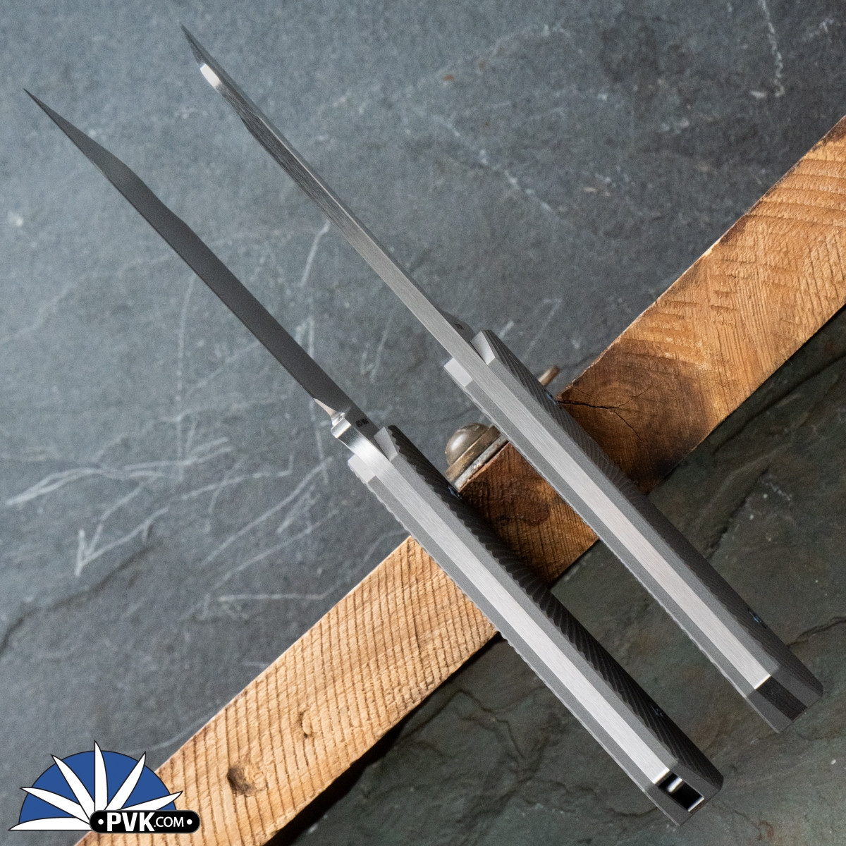 Jack Wolf Knives Midnight FIXedc Hand Satin Blade, Titanium Starbust ...