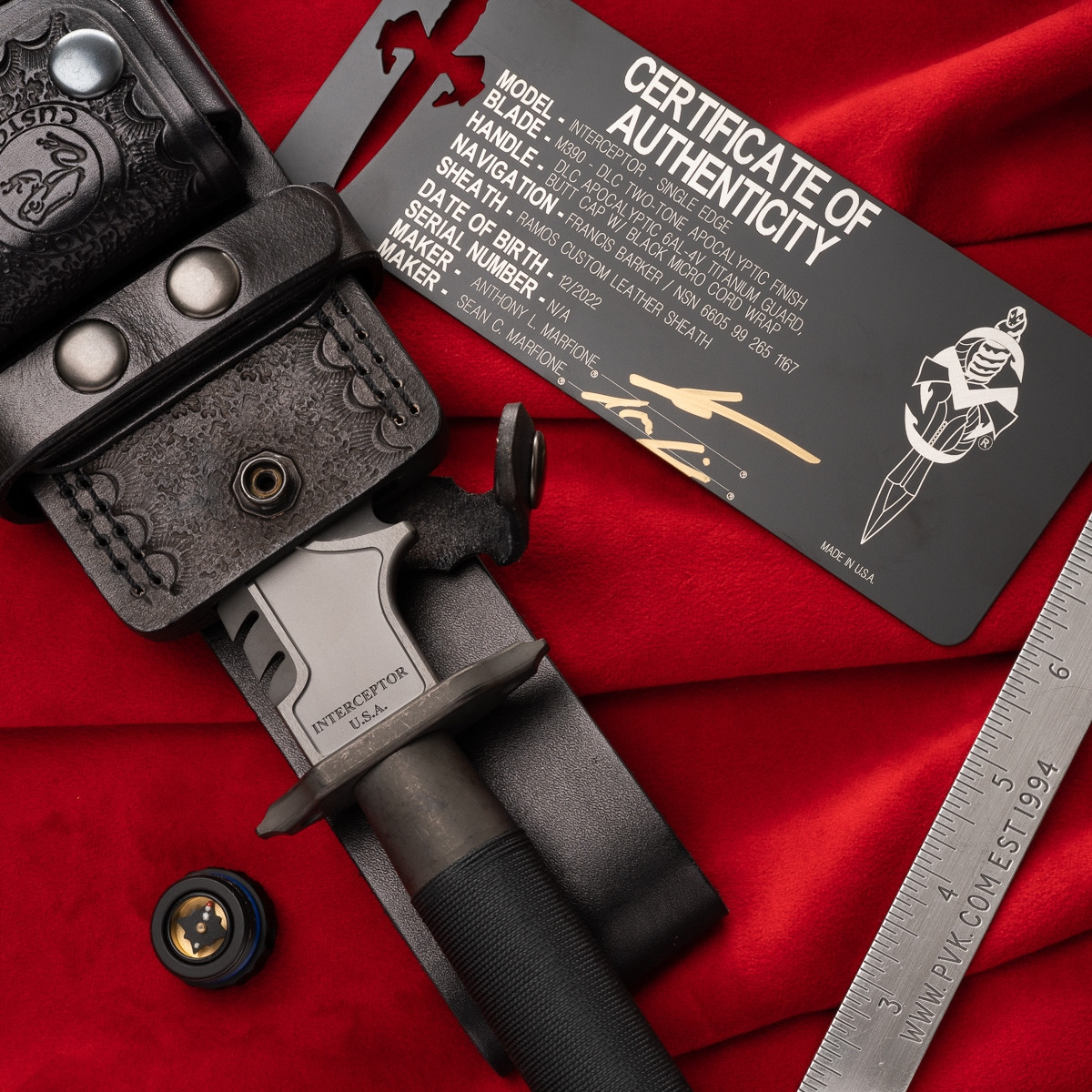 Marfione Custom Interceptor Single Edge DLC Two Tone Apocalyptic Finish ...