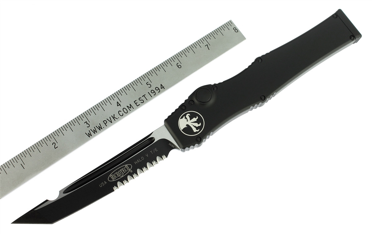 Microtech HALO 5 OTF Automatic Tactical Serrated Tanto - PVK