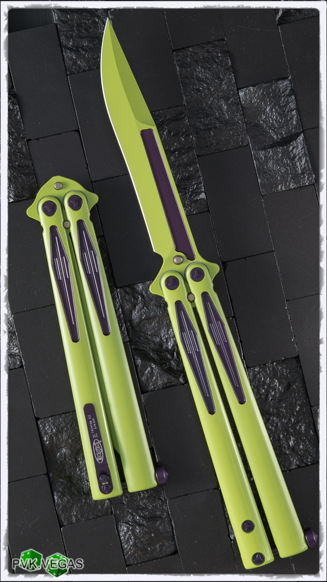Microtech Tachyon III Balisong Knife 173-1IH SN001 - PVK