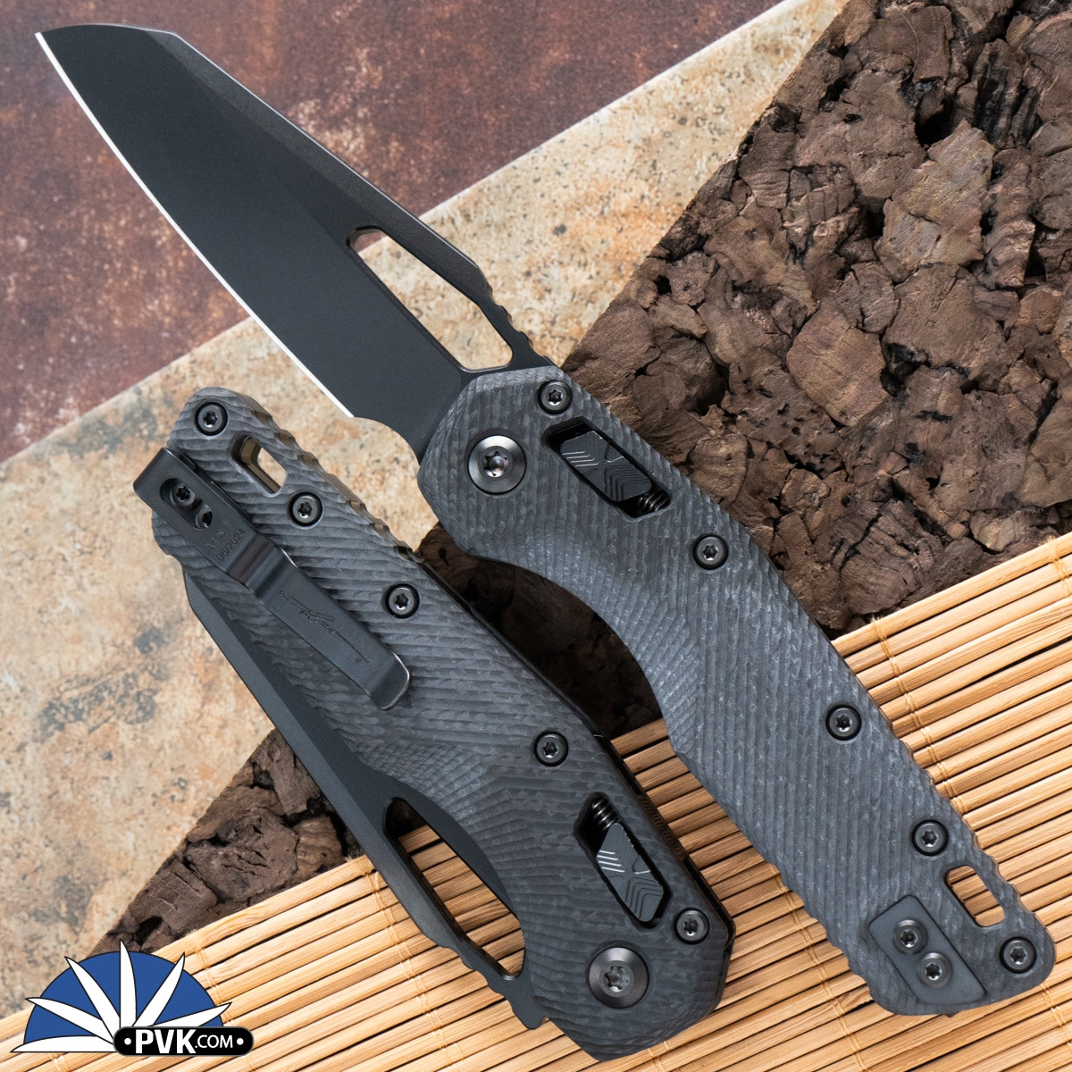 Microtech Standard Issue (MSI) 210-1DLCTFLCFS Ram-Lok DLC Blade, Carbon ...