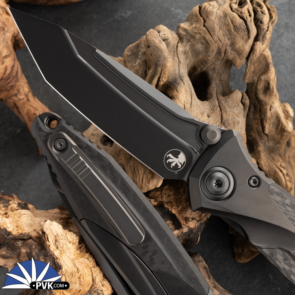 Microtech Socom Bravo 261-1DLCTCFTI Tanto DLC Blade, DLC Titanium W ...