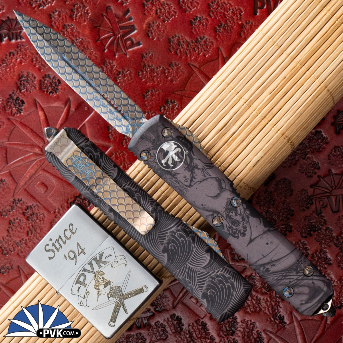 PVK Custom Ultratech Ghost Geisha w/Waves, Double Edge Dragon Scale ...
