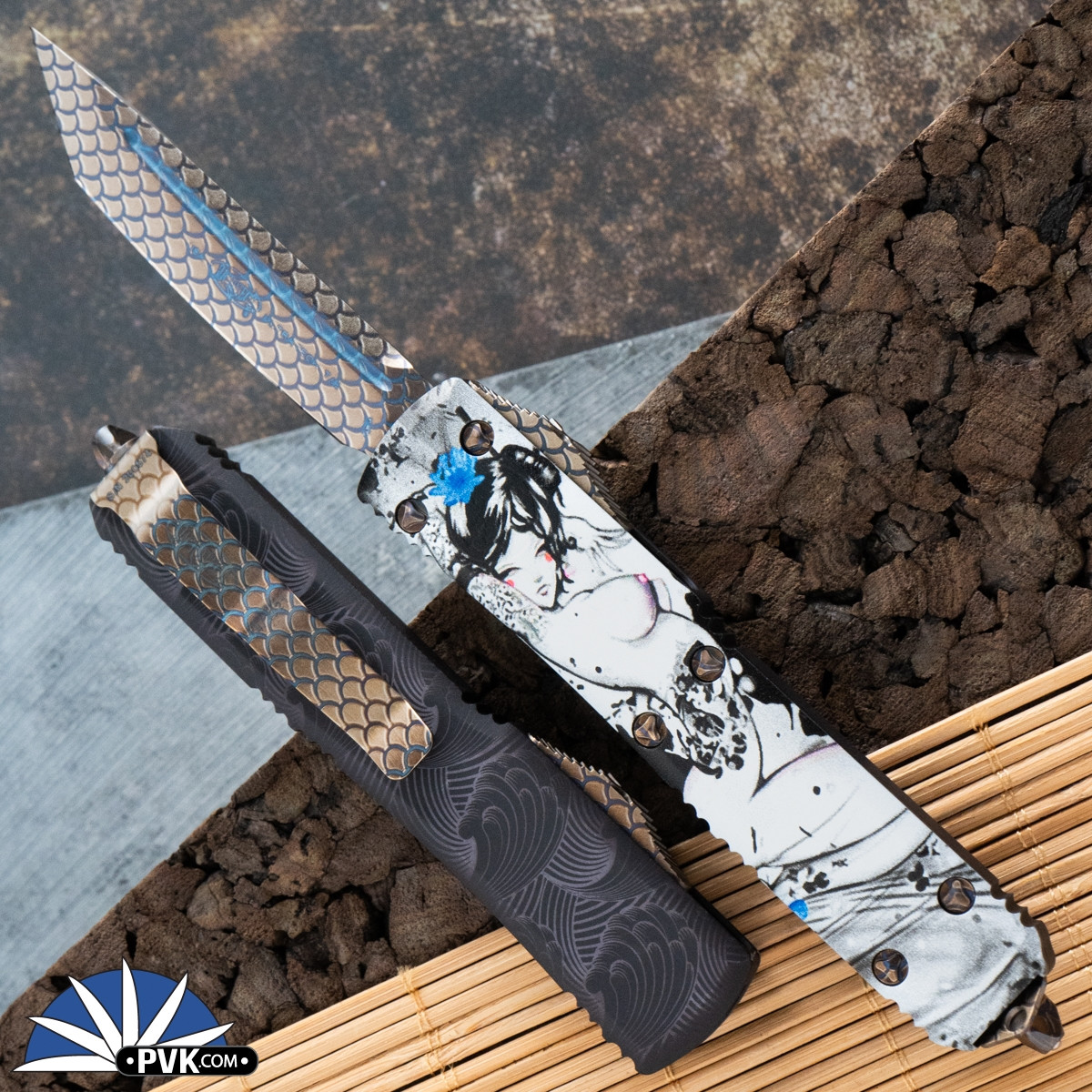 PVK Custom Ultratech Full Color Geisha w/Ghost Waves, Tanto Dragon ...