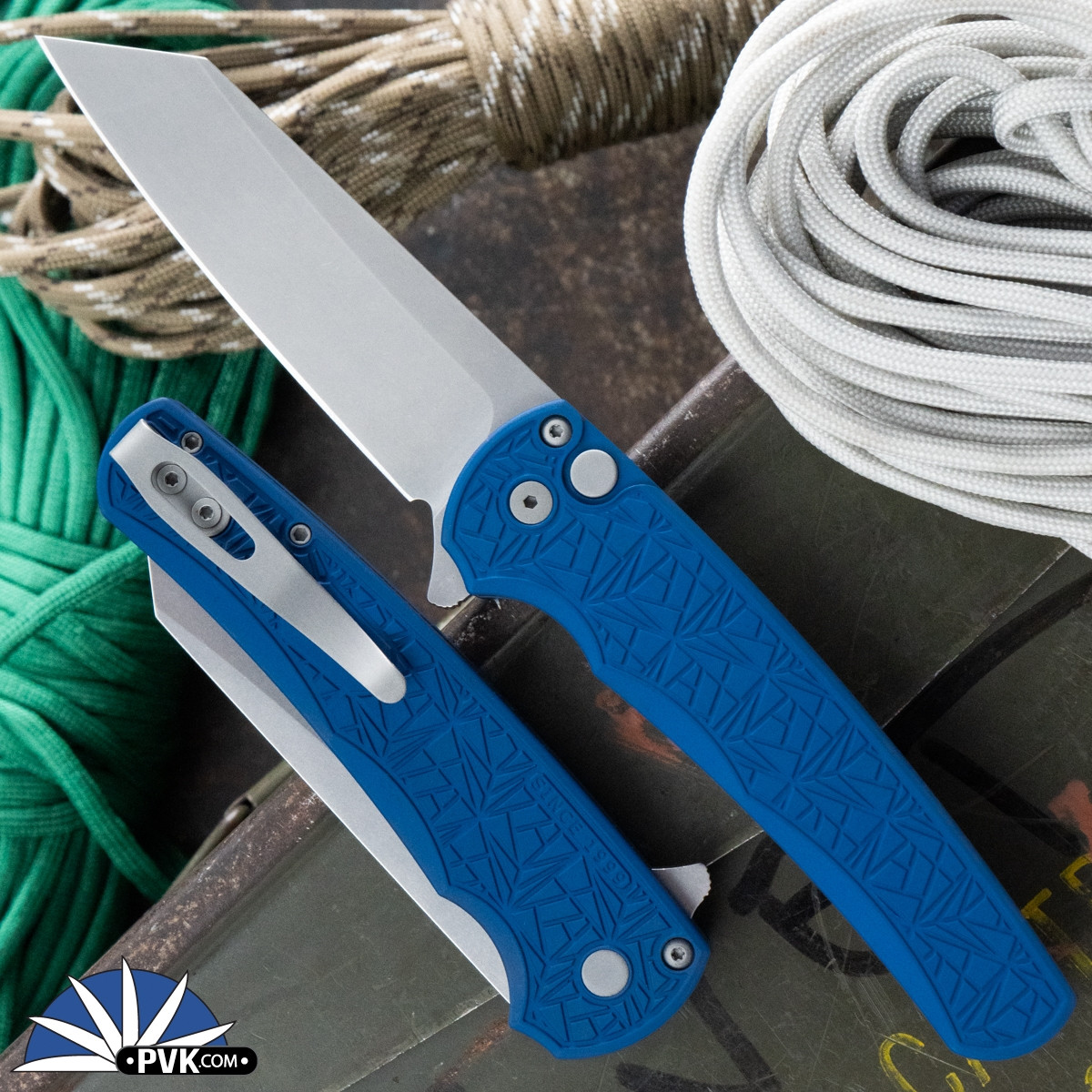 Protech Malibu 5405-Blue Nexus Reverse Tanto Flipper Stonewashed ...