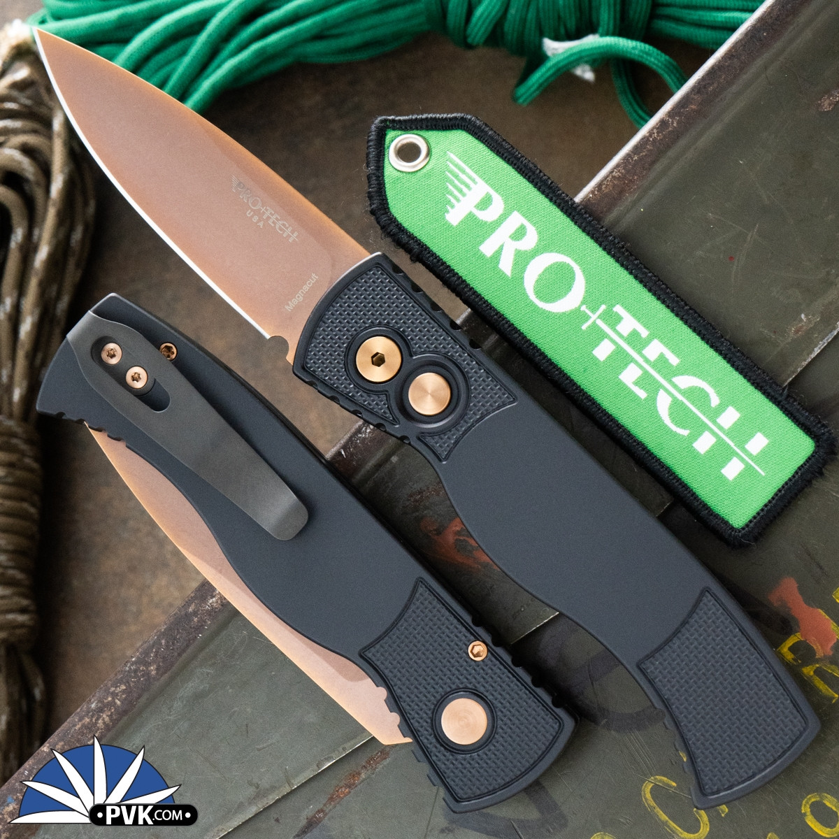 Protech Tactical Response 2 T203-RG Rose Gold Magnacut Blade, Black ...