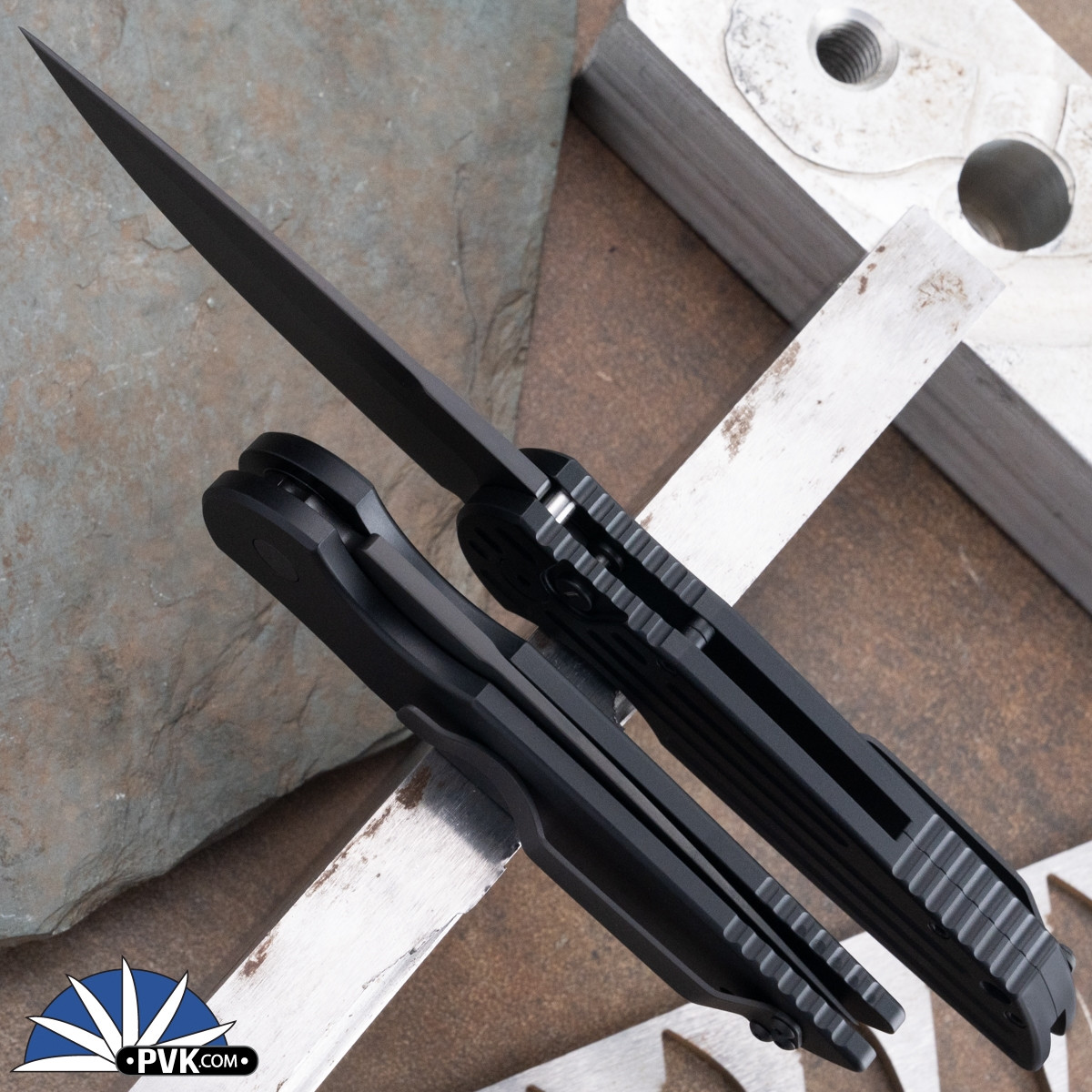 Protech TR-3-SWAT-OPERATOR Black Blade, Grooved Black Handle, Tritium ...