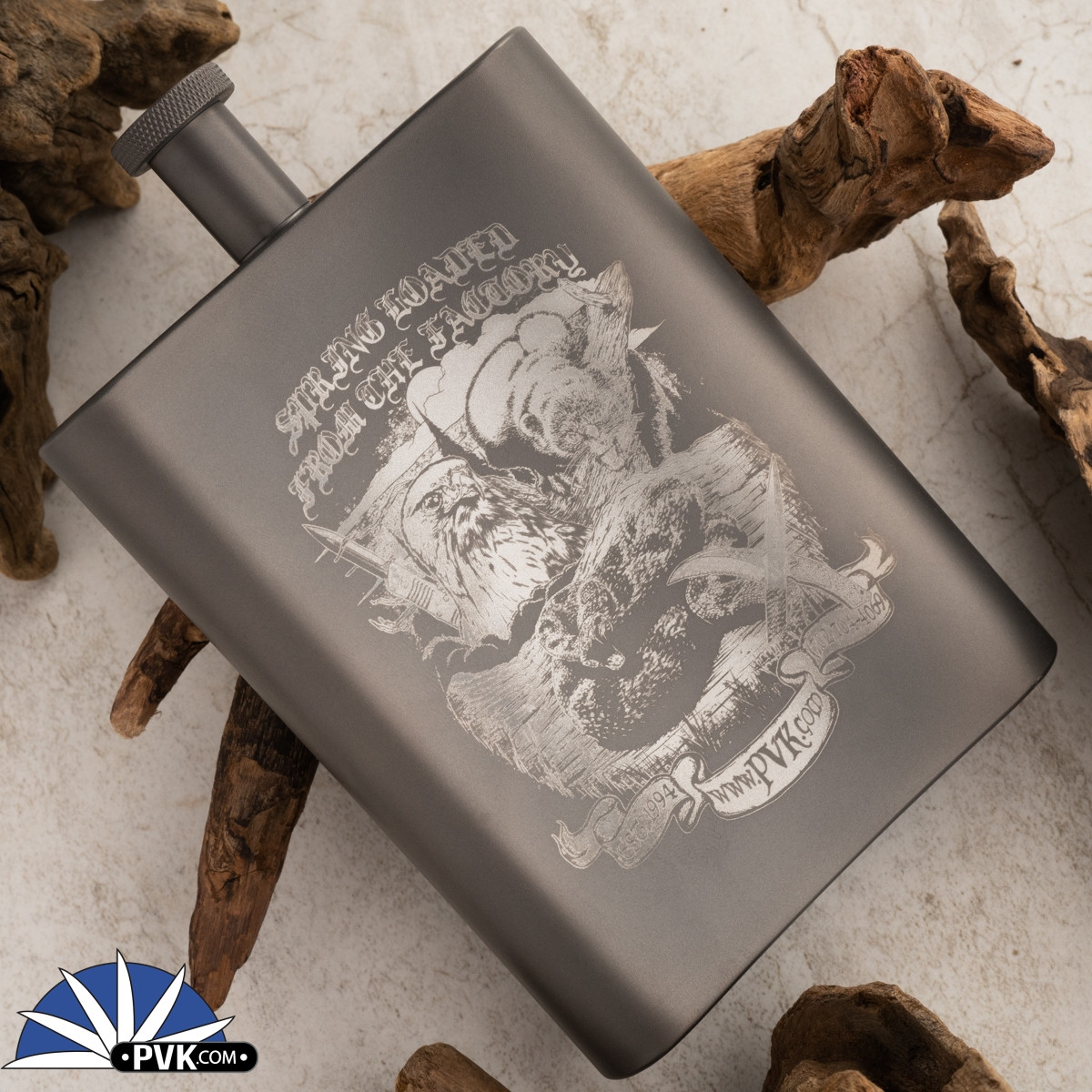 PVK Custom Titanium Vargo Flask "Spring Loaded From The Factory" Gun ...