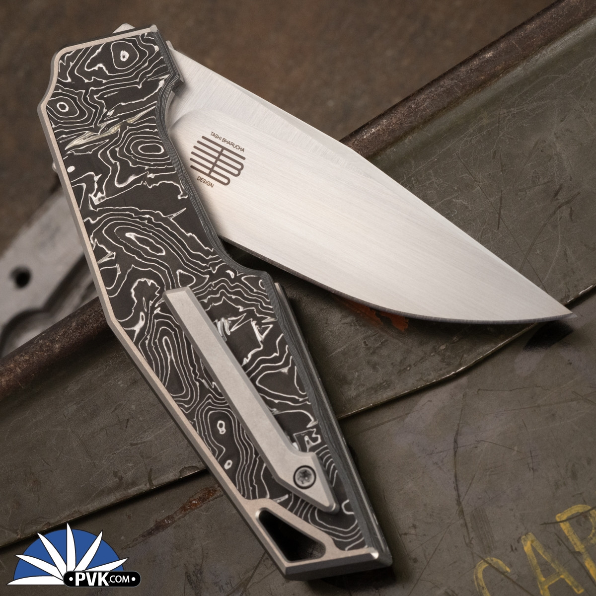 Tashi Bharucha Design WE Knife Co. OAO Flipper 20CV Clip Point Hand ...