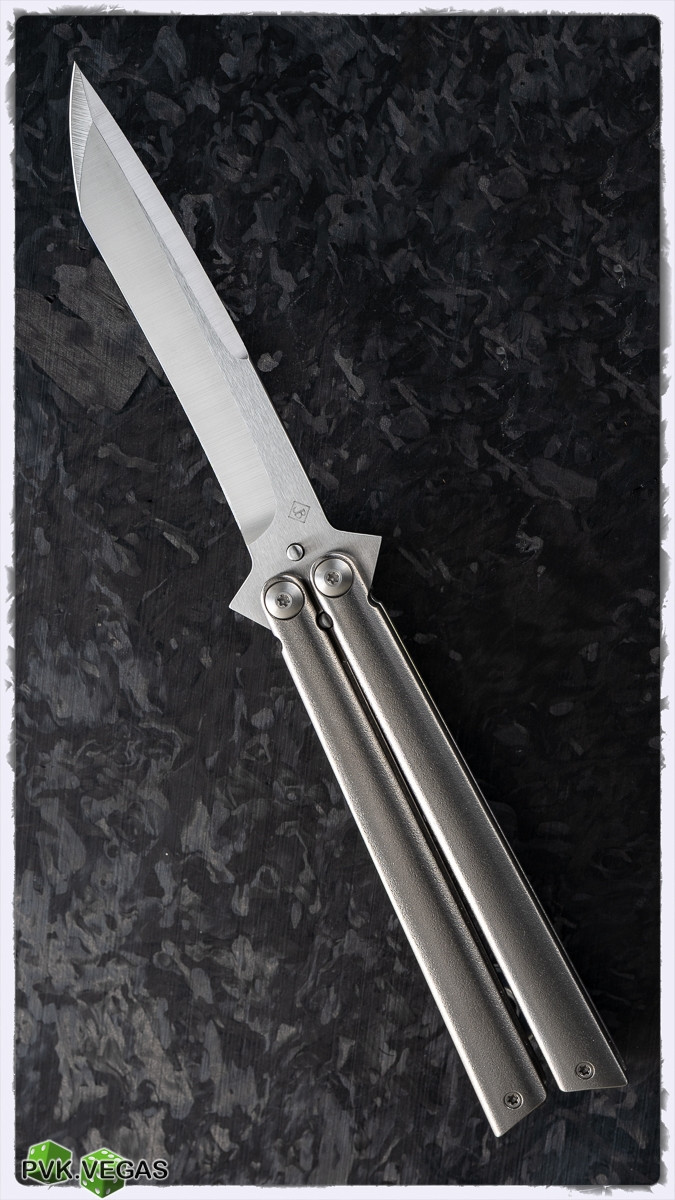 Jim Burke Balisong Copper Inlay Bite Handle - PVK
