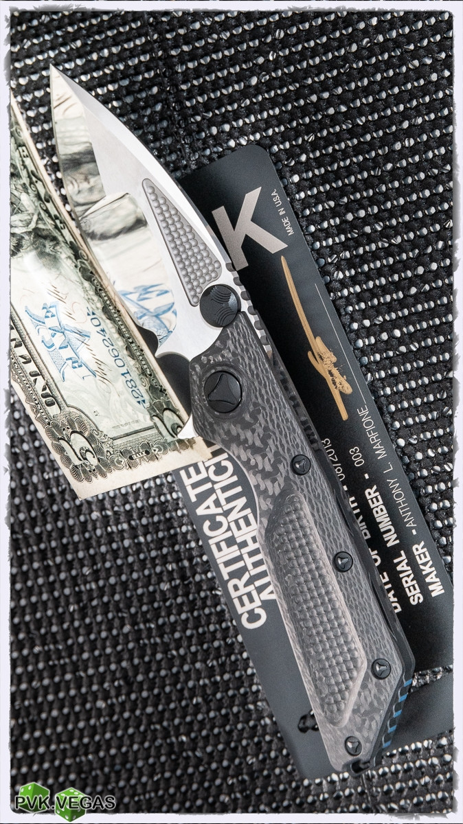 Marfione Custom DOC M/A Carbon Fiber High Polish Compound Blade Black ...