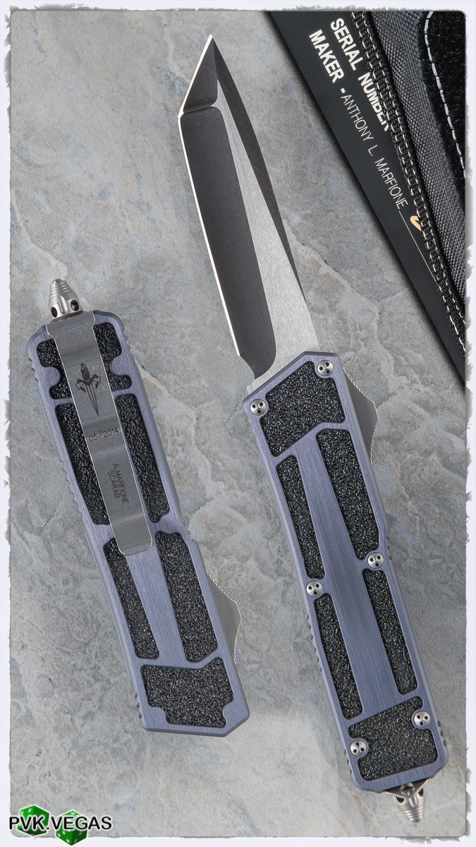 Marfione Custom Tanto Scarab Two Tone Satin DLC Finish - PVK