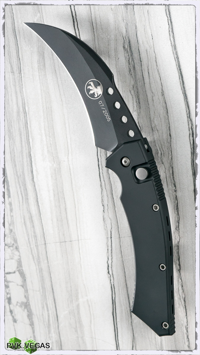 Vintage Microtech Hawk Auto Black Blade - PVK