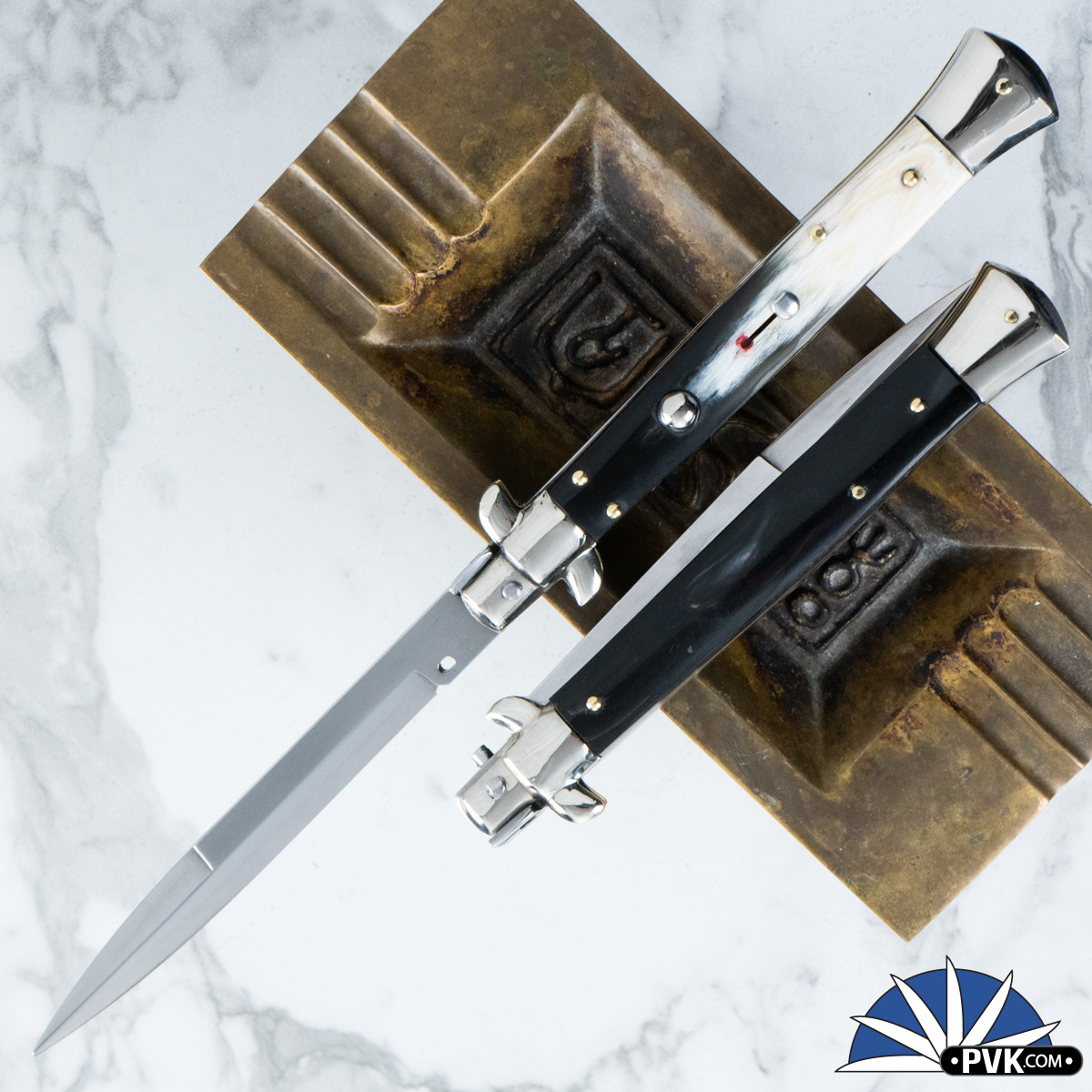 Frank B Italian Stiletto Pick Lock 11" Bayonet Brazilian Horn (28CM) - PVK