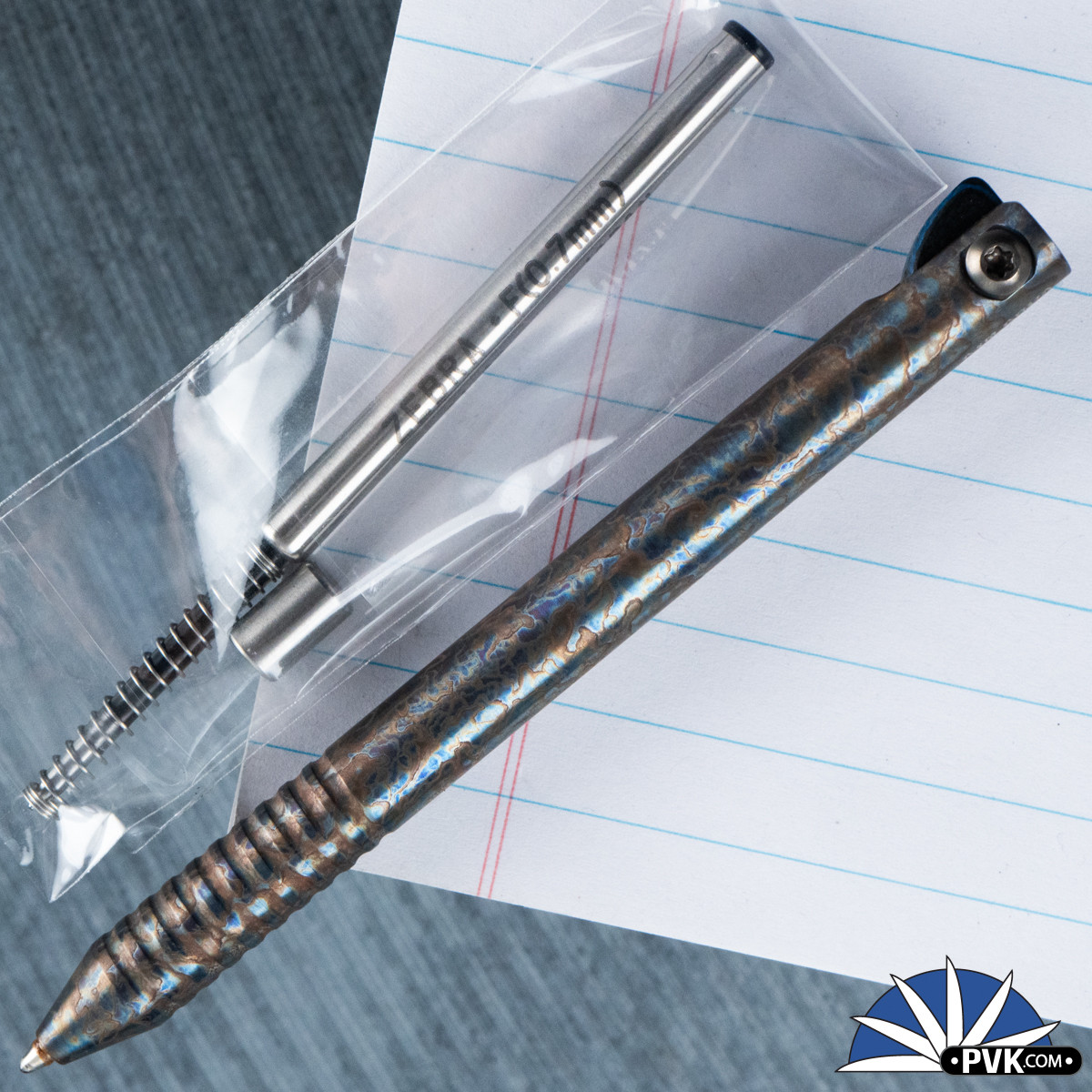 Maverick Customs Mini FU Flipper Univeral Pen Titanium Entropic Finish V7
