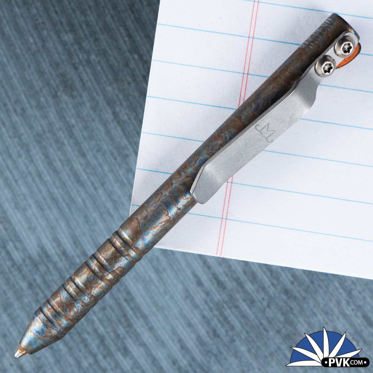Maverick Customs Mini FU Flipper Univeral Pen Titanium Entropic Finish V8
