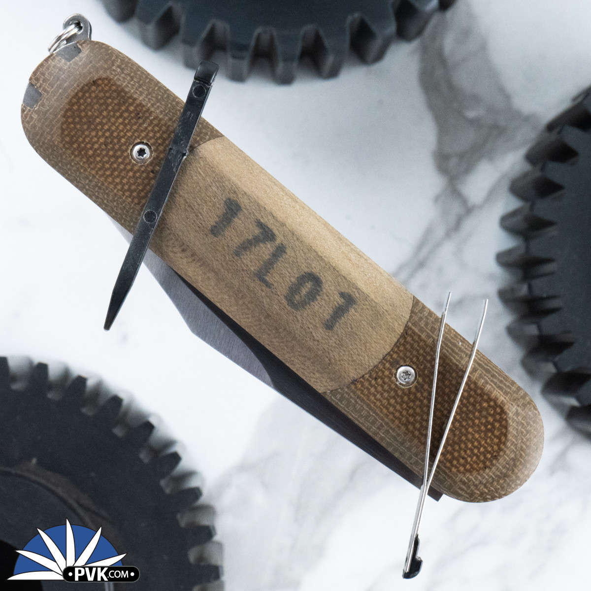 Chuck Gedraitis Custom Switch Army Auto, CPM154 Satin Clip Point, Green ...