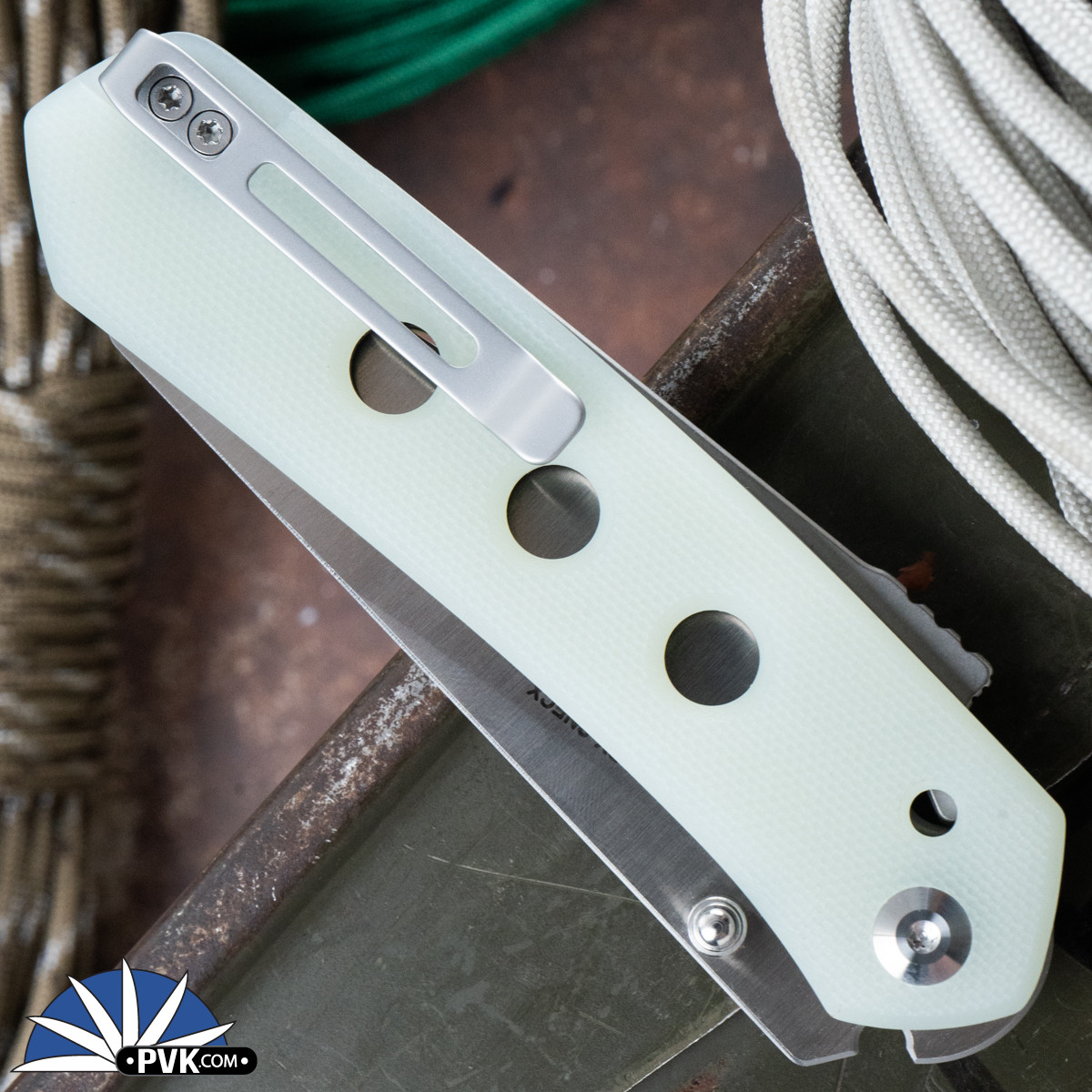 CIVIVI Vision FG Super Lock, Satin Nitro-V Blade, Natural G10 Handles - PVK