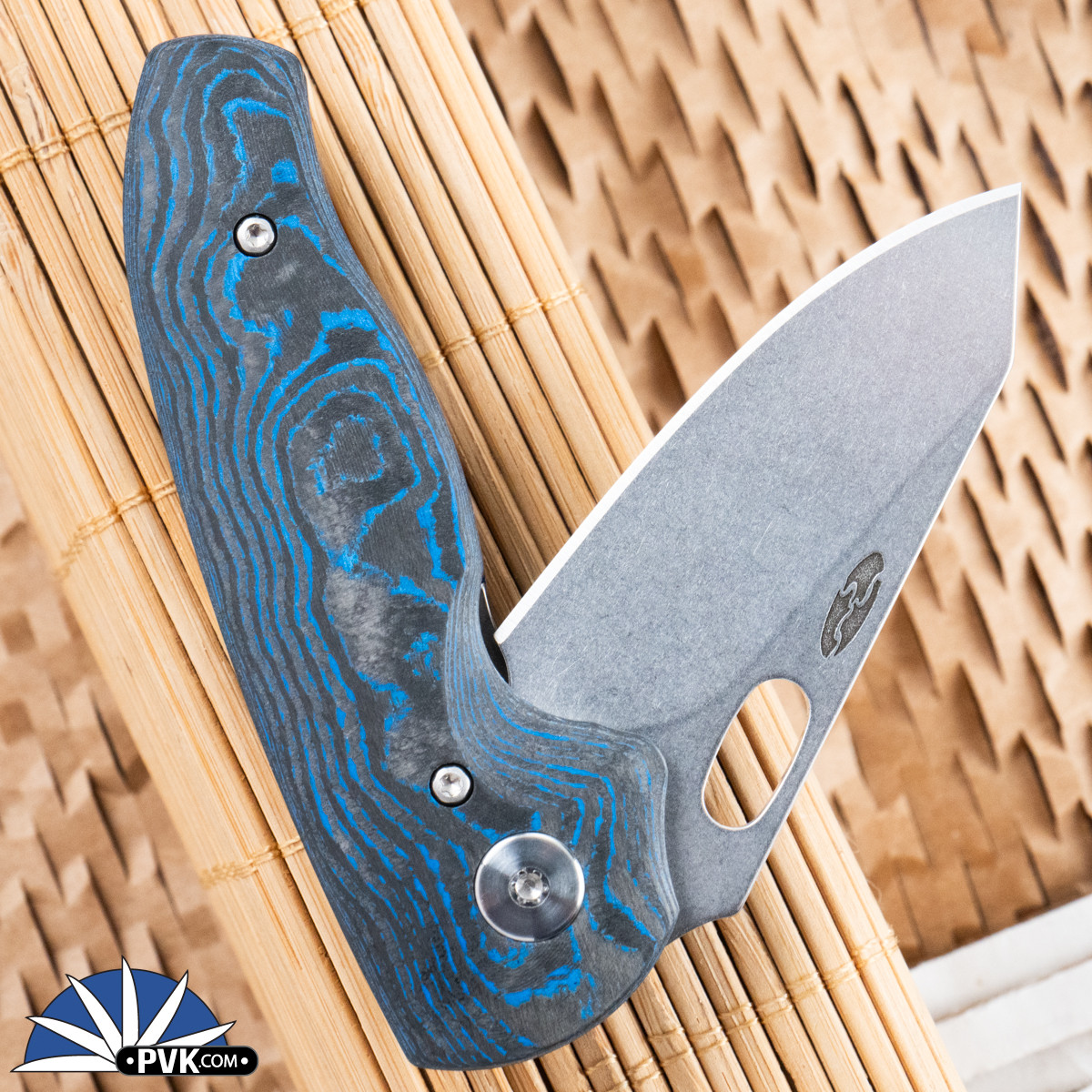 TRM Holey-Nerd Stonewash Magnacut Blade, Electric Blue Camo Carbon 3D ...