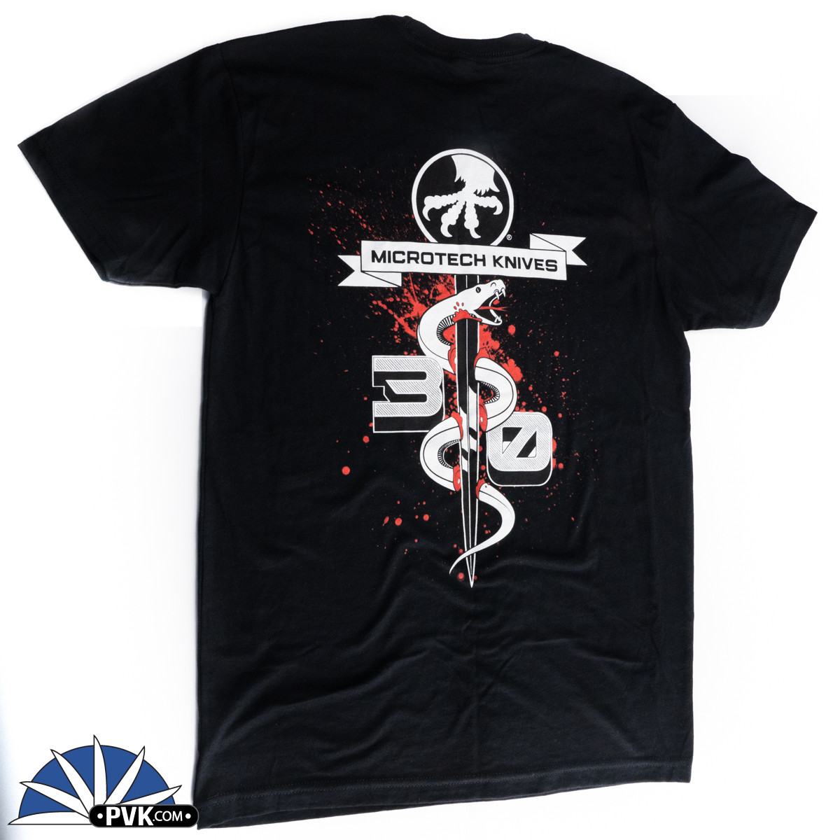 Microtech 30th Anniversary Black Crew Neck T-Shirt - PVK