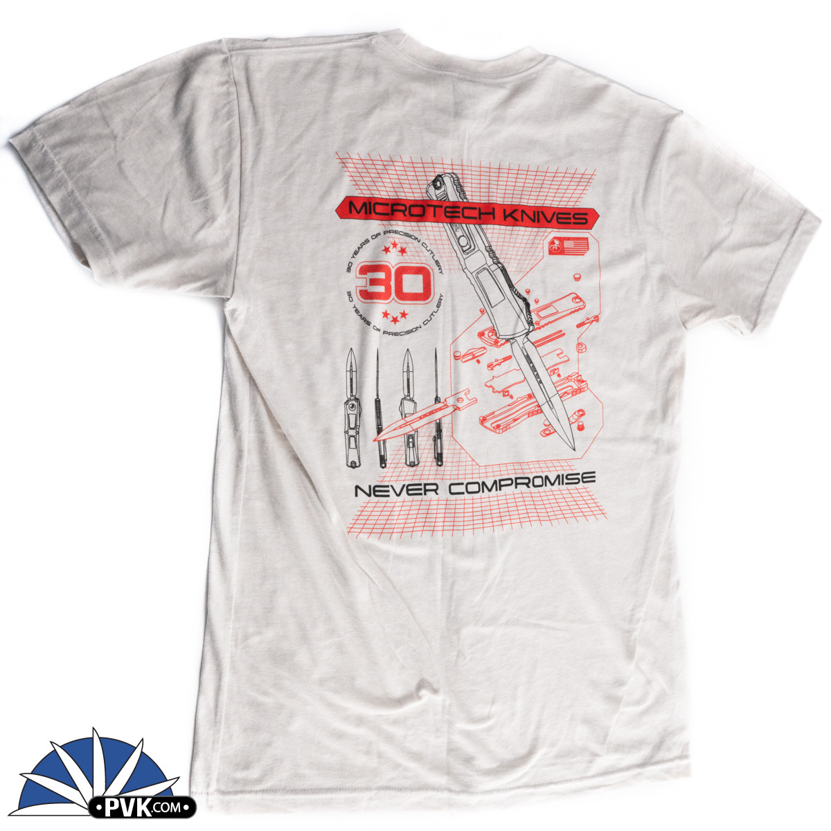 Microtech 30th Anniversary Cream Crew Neck T-Shirt - PVK