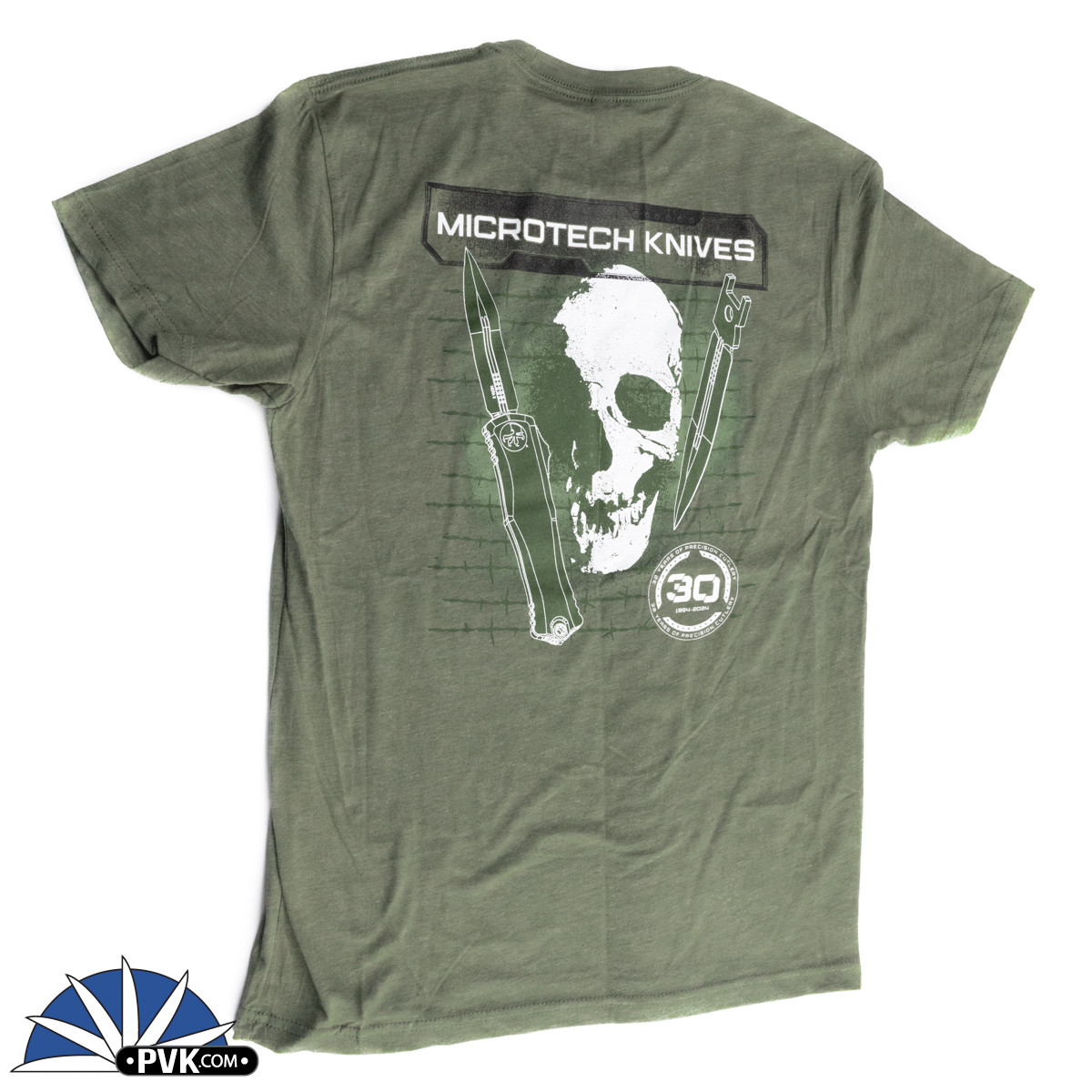 Microtech 30th Anniversary Green Crew Neck T-Shirt - PVK