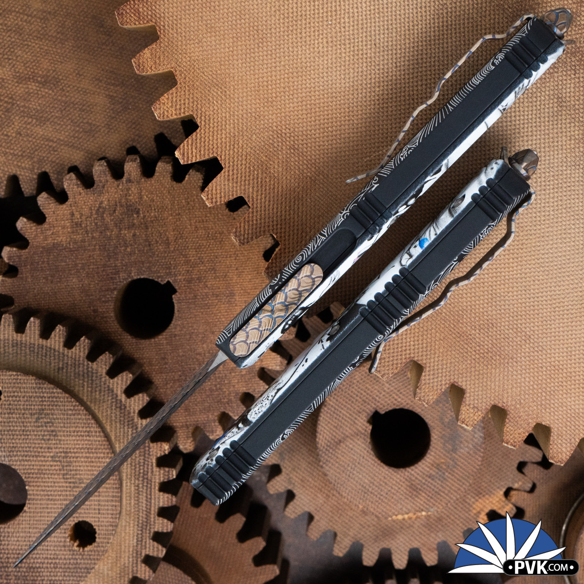 PVK Custom Ultratech Full Color Geisha w/Oriental Waves, Double Edge ...