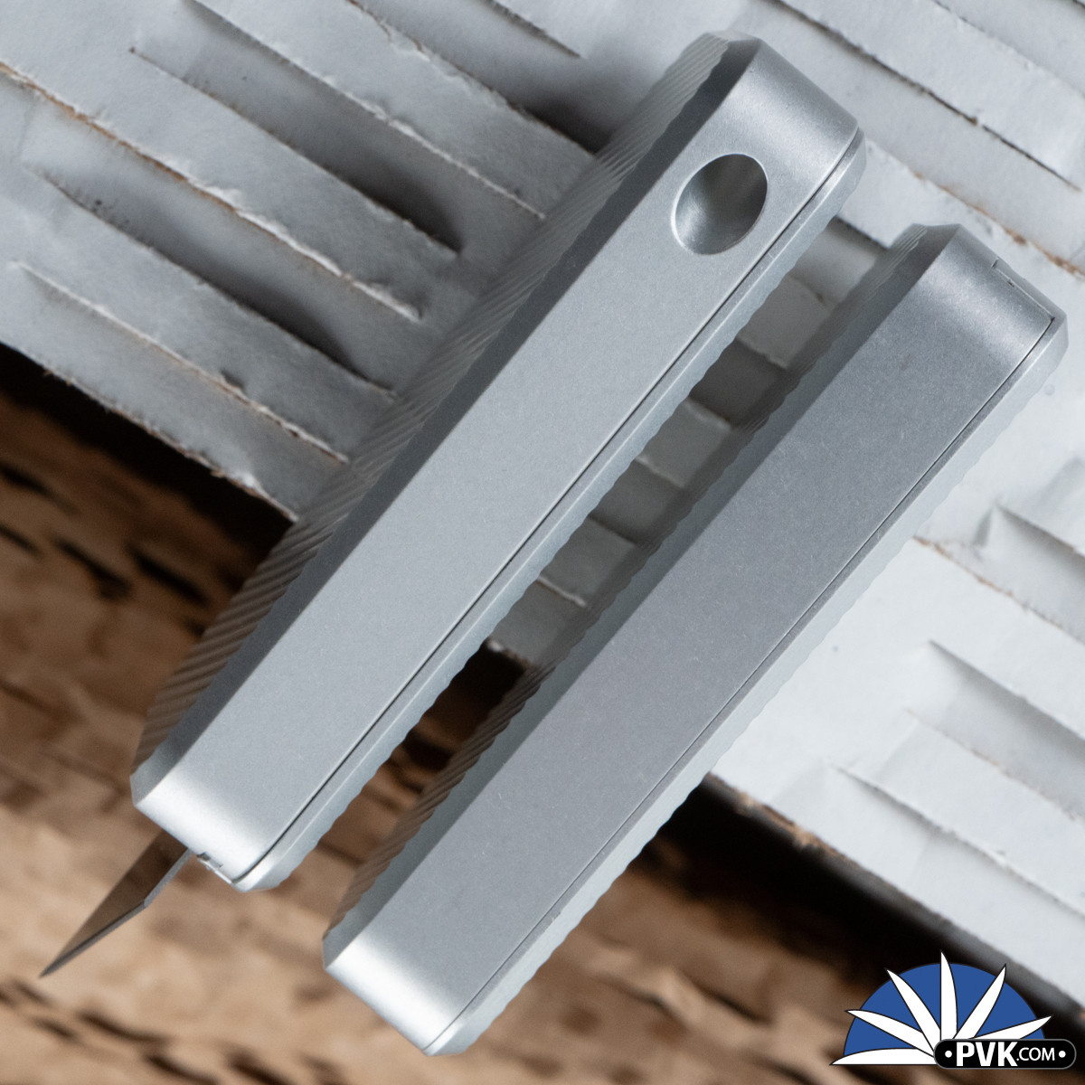 Rivery Manufacturing Zero 6061 Aluminum With Lanyard Hole, File Gray - PVK