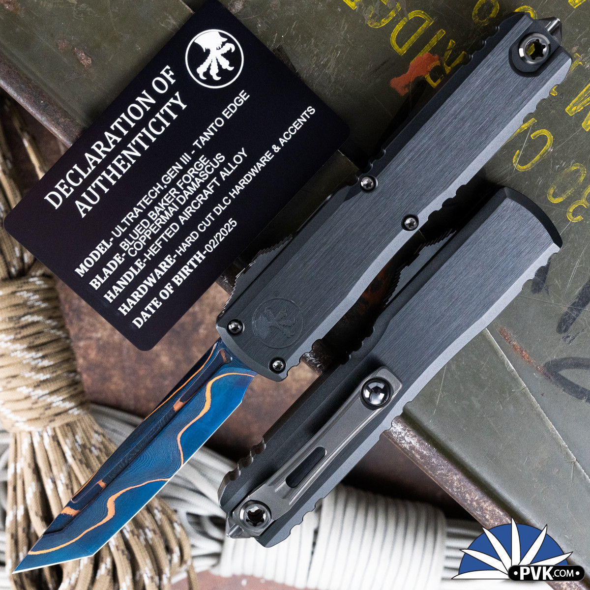 Microtech/Marfione Select Ultratech ZBP Gen 3 1123-16M2 Tanto Blued ...