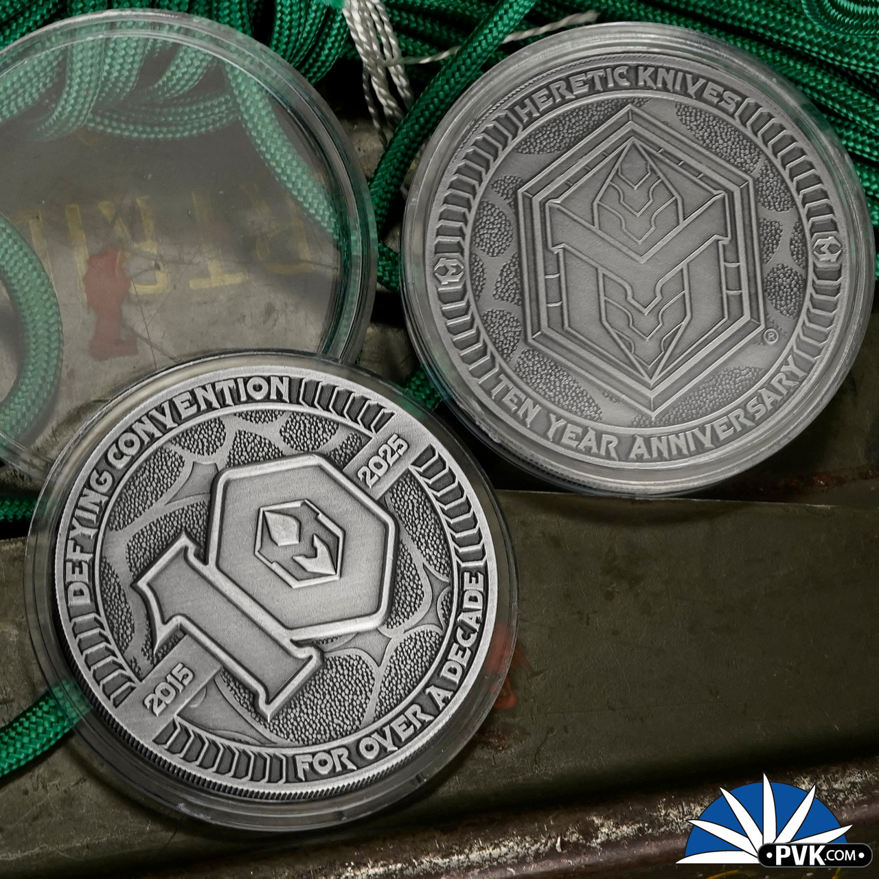 Heretic Knives Coin 10 Year Anniversary Challenge Coin - PVK