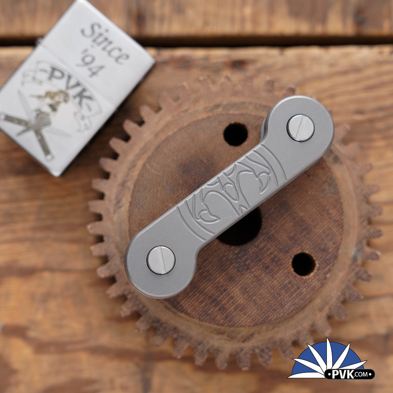 Keybar/Hawk Designs Collaboration Keybar, Titanium W/Hawk Grip Clip - PVK