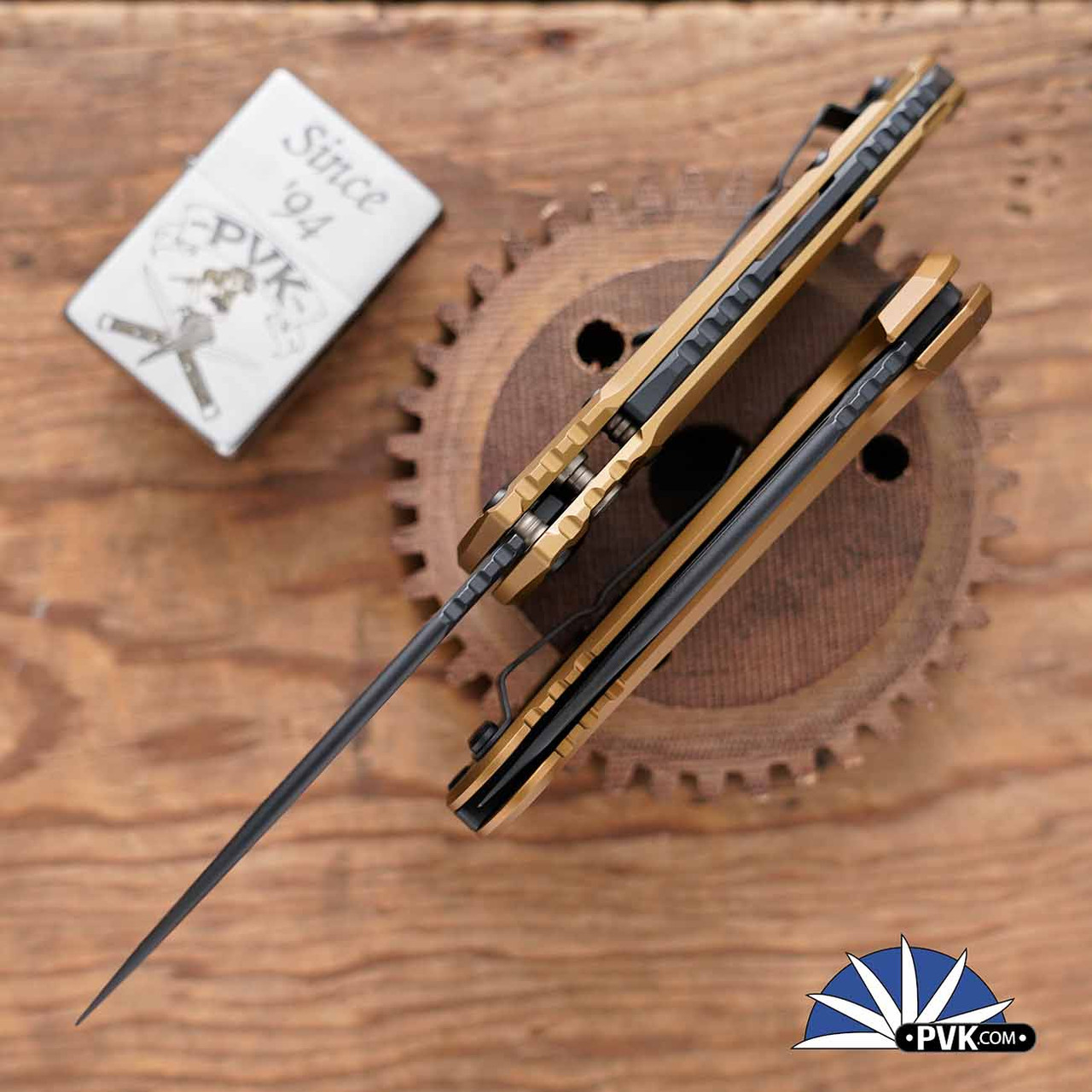 Microtech LUDT Gen 3 1135-2TA Black Partial Serrated Blade, Tan Handle ...