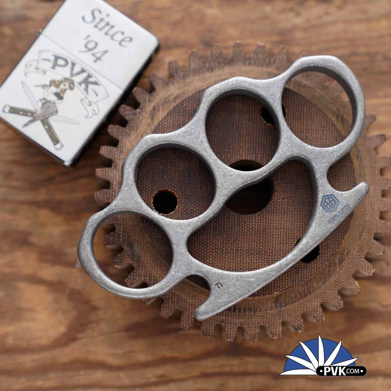 Defiant 7 Tyrant, Stonewashed Titanium Paper Weight/Kitchen Utensil - PVK